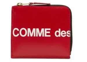Comme Des Garçons Sa3100hl Huge Logo Wallet - Red