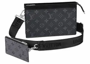 LOUIS VUITTON Gaston Wearable Wallet Monogram Eclipse Reverse
