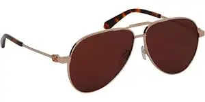 Off-White Ruston L Sunglasses - Gold/brown/brown (oeri122s24met0017664