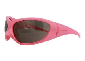 Balenciaga Shield Sunglasses - Pink/grey (bb0252s/30013804