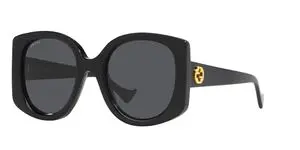 Gucci Gg Rectangle Sunglasses - Black (gg1257s/001)
