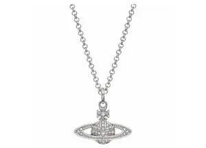 VIVIENNE WESTWOOD Mini Bas Relief Pendant Necklace - Silver