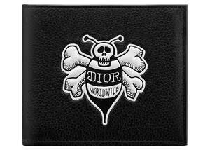 Dior And Shawn Wallet Bee - Black
