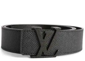 Versace La Medusa Leather Belt Ardoise