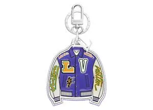 LOUIS VUITTON Varsity Jacket Illustre Bag Charm Keyholder