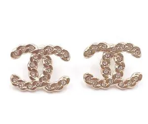 Chanel Classic Cc Turnlock Crystal Earrings