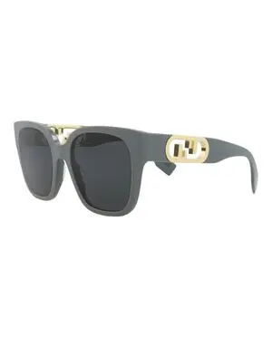 Fendi Square Sunglasses - Grey Grey Smoke (fe40063i/54/20a)