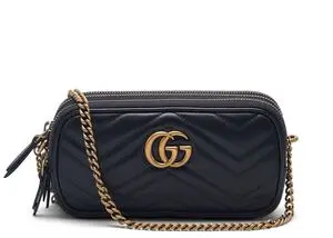 Gucci Gg Marmont Chain Matelasse Mini Bag