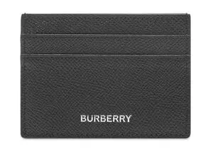 Burberry Grainy Leather Card Case - Black