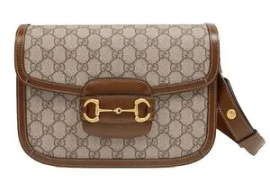 Gucci 1955 Horsebit Shoulder Bag - Beige/brown