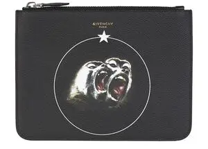 Givenchy Monkey Brothers Zipped Pouch - Black