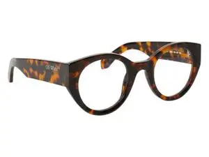 Off-White Style 41 Eyeglasses - Havana Blue Light Block (oerj041f23pla0016000/fr)