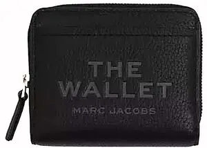 Marc Jacobs The Leather Mini Compact Wallet - Black