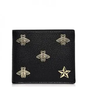 Gucci Bifold Wallet Bee Star - Black