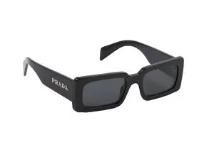 Prada Rectangle Full Rim Sunglasses - Black (spra07 1abfs0)