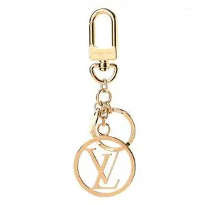 LOUIS VUITTON Bag Charm Key Holder Circle - Gold