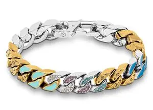 LOUIS VUITTON Chain Links Patches Bracelet - Multicolor