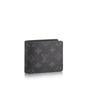LOUIS VUITTON Slender Wallet Monogram Eclipsein - Black/grey