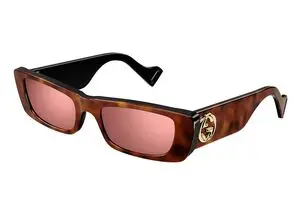 Gucci Rectangle Sunglasses - Havana/brown (gg0516s/015
