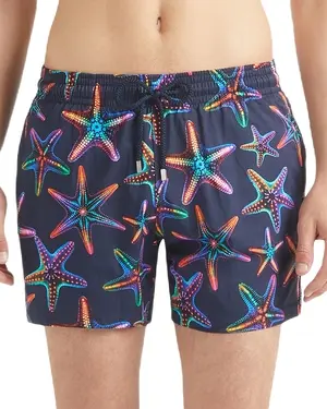 Vilebrequin Moorise 4.5" Printed Swim Trunks - Navy