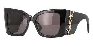 Saint Laurent Oversized Sunglasses - Black/black (sl/m119