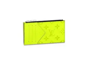 LOUIS VUITTON Coin Card Holder - Neon Yellow