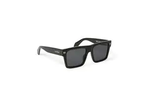 Off-White Lawton Square Sunglasses - Black/dark Grey (oeri109s24pla0011007/fr