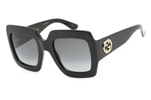 Gucci Oversized Square Frame Sunglasses - Black/grey (gg0053sn/001)