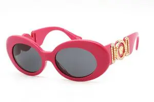 Versace Medusa Biggie Oval Sunglasses - Hot Pink (ve4426bu/536787)