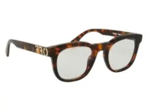 Off-White Style 71 Eyeglasses - Havana Blue Light Block (oerj071s24pla0016000/fr)