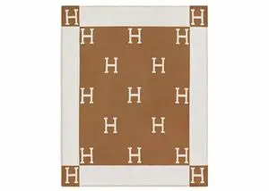 Hermès Avalon Throw Blanket - Ecru/camel