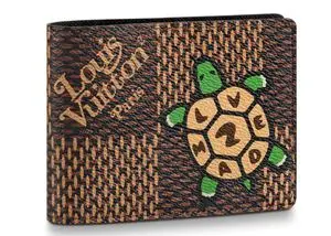LOUIS VUITTON X Nigo Ple Wallet Damier Ebene Giant - Brown