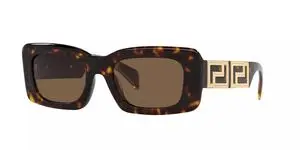 Versace Rectangle Sunglasses - Havana/dark Brown (ve4444u/10873)