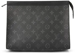 LOUIS VUITTON Pochette Voyage Monogram Eclipse Mm - Black/grey