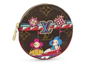 LOUIS VUITTON Round Coin Pouch Monogram Vivienne Holiday