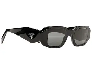 Prada Symbole Octagon Sunglasses - Black (spr17w_e1ab_f05s0_c_049)