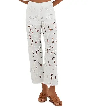 VIX PAULA HERMANNY Giorgia Embroidered Pants