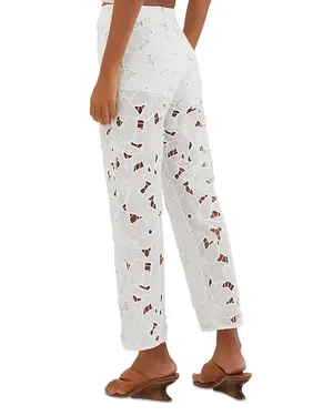 VIX PAULA HERMANNY Giorgia Embroidered Pants