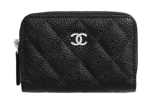 Chanel Classic Zipped Coin Purse - Black (ap0216)