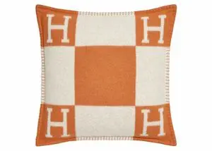 Hermès Avalon Pillow Small Model - Ecru/potiron
