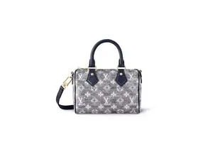LOUIS VUITTON Speedy Bandouliere 20 Monoglam Bag - Blue
