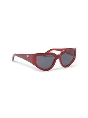 Off-White Seward Sunglasses - Burgundy/dark Grey/grey (oeri116s24pla0012807