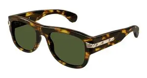 Gucci Square Frame Tortoiseshell Sunglasses - Havana/green (gg1517s/003
