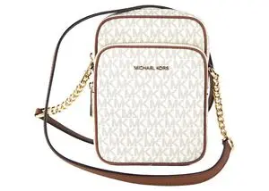 Michael Kors Jet Set North South Crossbody Bag - Vanilla