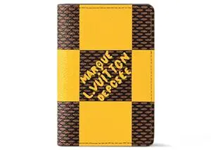 LOUIS VUITTON Pocket Organizer Damier Pop - Jaune Mat