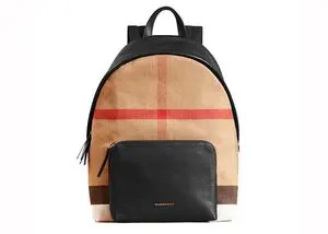 Burberry House Check Canvas And Leather Abbeydale Backpack