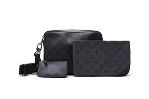 LOUIS VUITTON Trio Messenger Monogram Eclipse Reverse - Gray