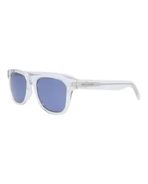 Saint Laurent Square Sunglasses - Crystal/blue (sl51rim