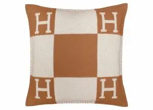 Hermès Avalon Pillow Large Model - Ecru/camel