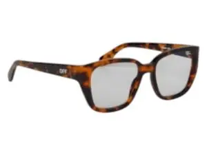 Off-White Style 63 Eyeglasses - Havana Blue Light Block (oerj063s24pla0016000/fr)